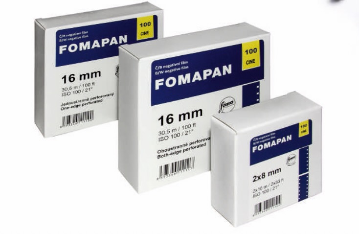 NEW Fomapan Cine 100, 16mm DOUBLE PERFORATION, NEGATIVE film - 30.5 ...
